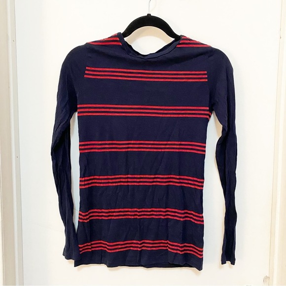 Barneys New York | Tops | Barneys New York Red Blue Striped Long Sleeve ...
